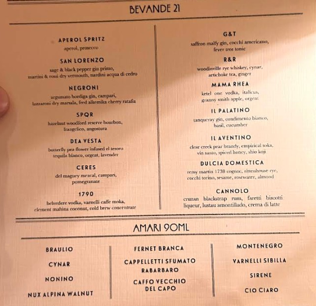 Mother Wolf Las Vegas Restaurant Menu – Roman Italian Cuisine at ...